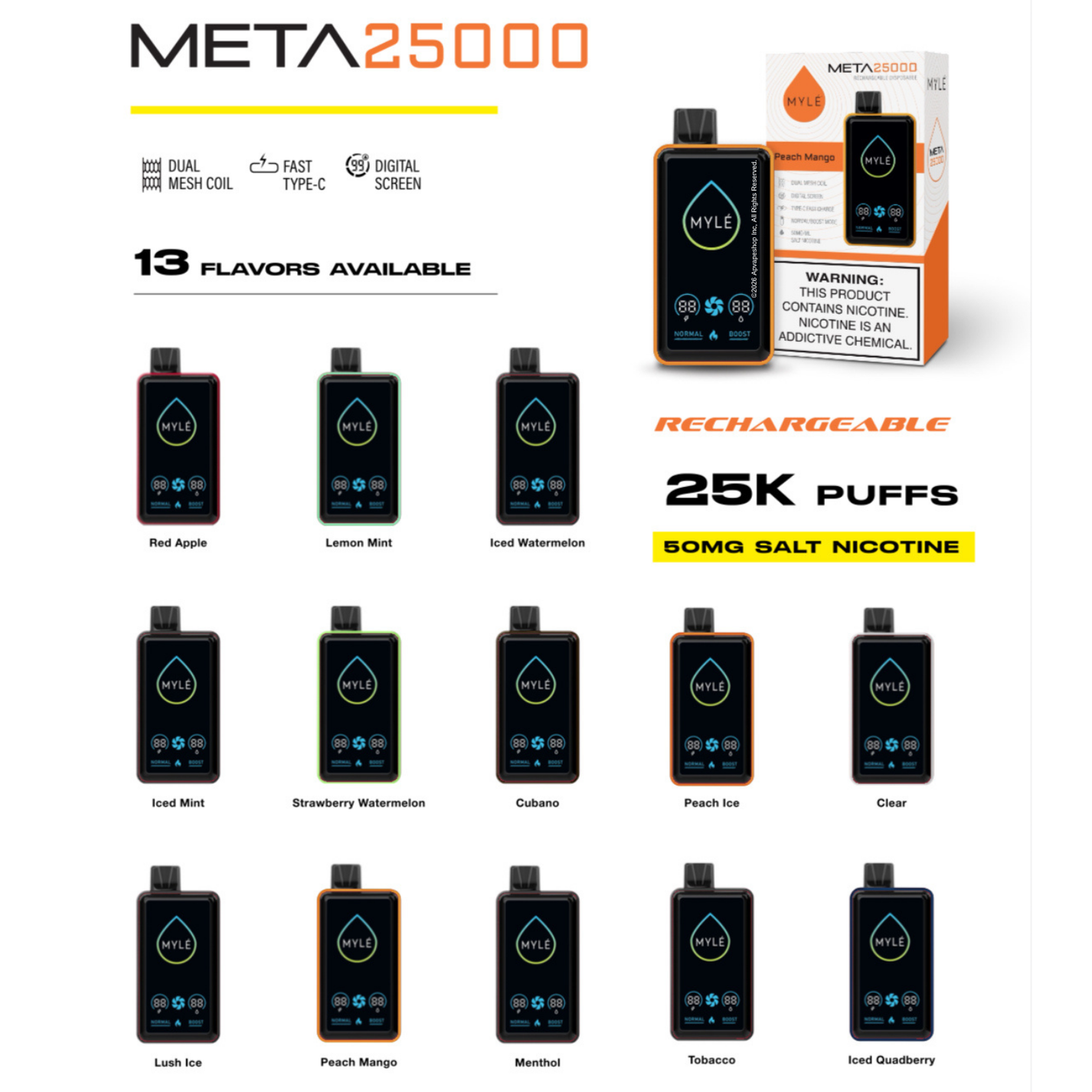 MYLE Meta Bar | Home to your Favorite Vapes – One Vapor Ave